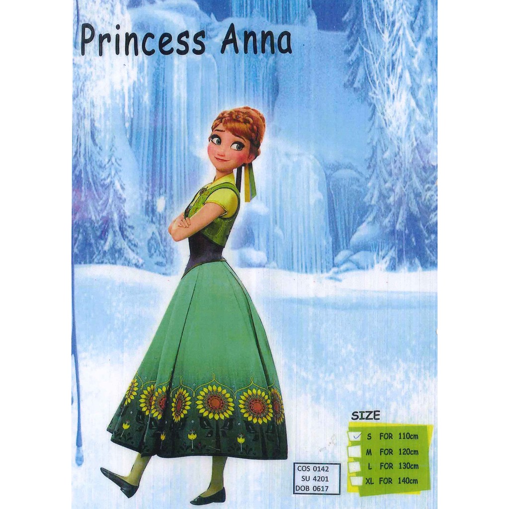 Instant Costumes Princess Anna - Kids | Shopee Malaysia