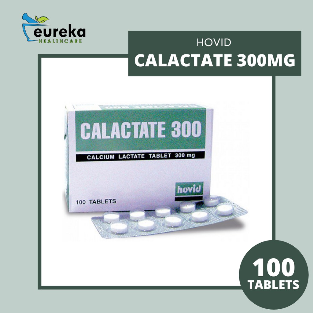 HOVID CALACTATE 300 CALCIUM LACTATE 300MG 10'S X 10 ST | Shopee Malaysia