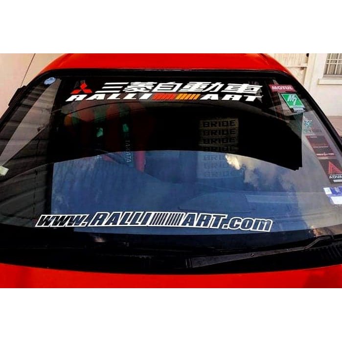 (1pcs) RALLI ART STICKER PROTON WIRA WAJA SATRIA LANCER MITSUBISHI EVO ...