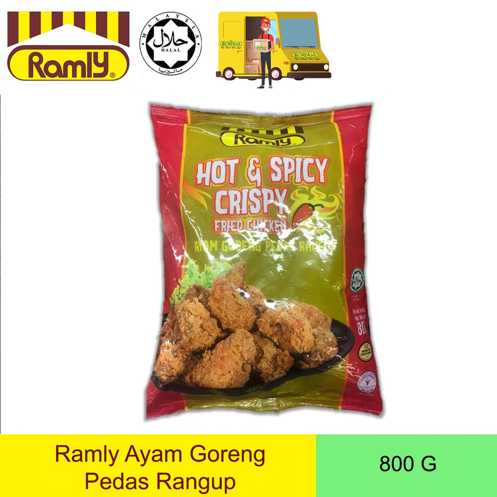Ramly Ayam Goreng Pedas Rangup 800g | Shopee Malaysia
