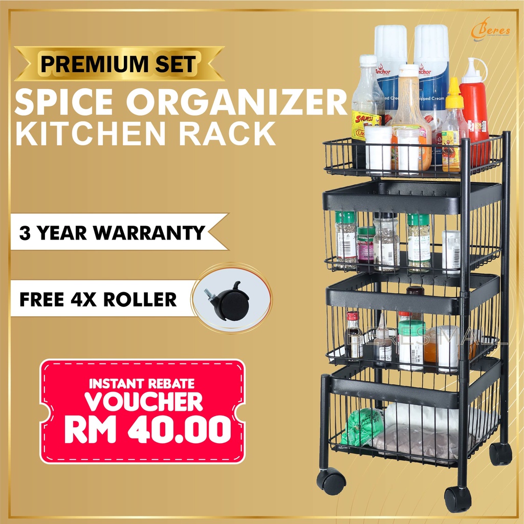 BERES Spice Organizer Kitchen Rack Organizer Kitchen Rotating Rack ... BERES Spice Organizer Kitchen Rack Organizer Kitchen Rotating Rack ...