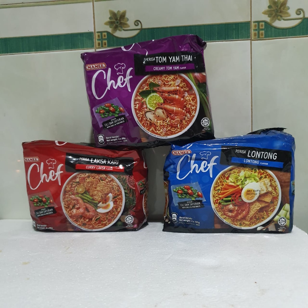 Mamee noodle chef with lontong flavor, tomato yam Thai, lacsa curry ...