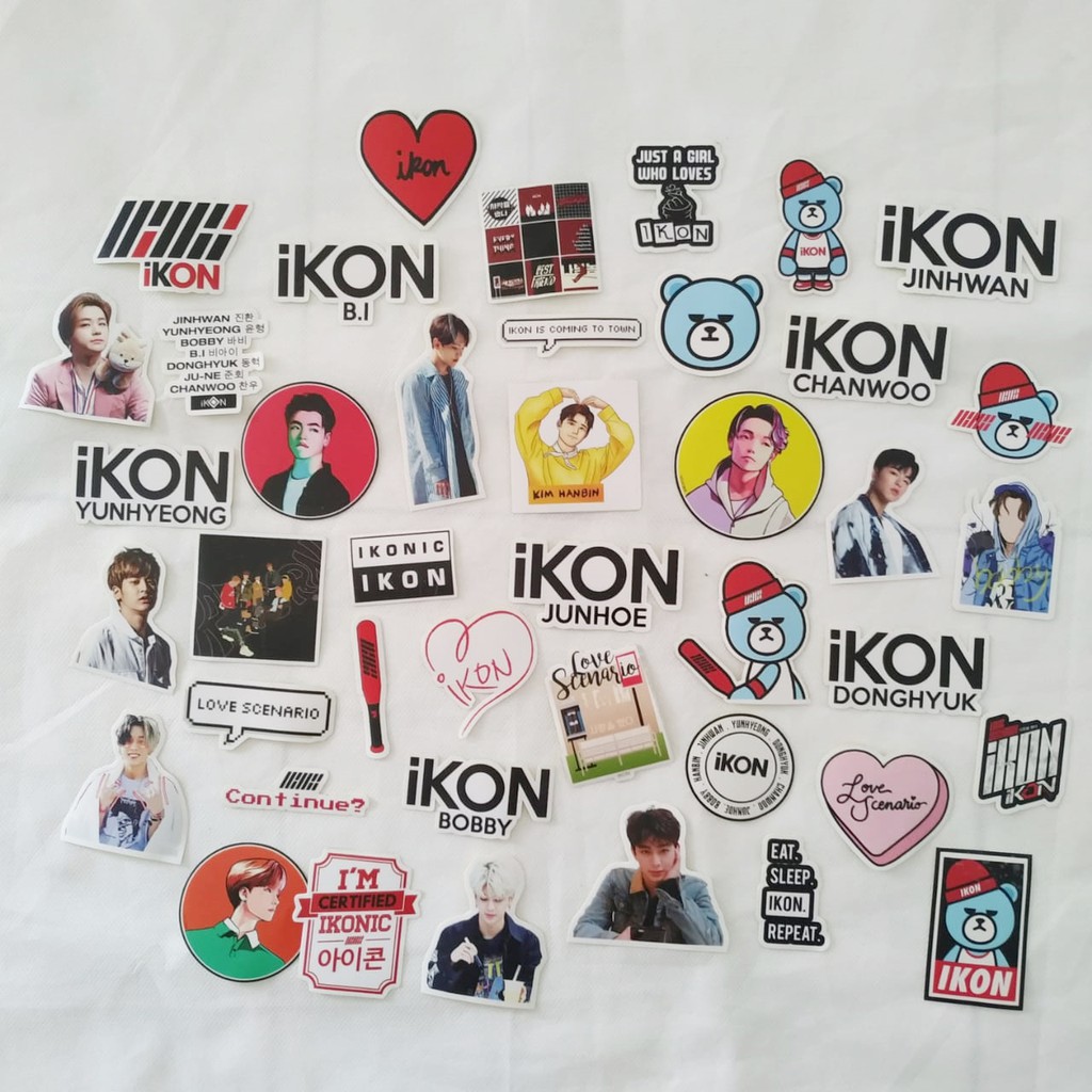 Kpop iKON Tumblr Stickers (40pcs) | Shopee Malaysia