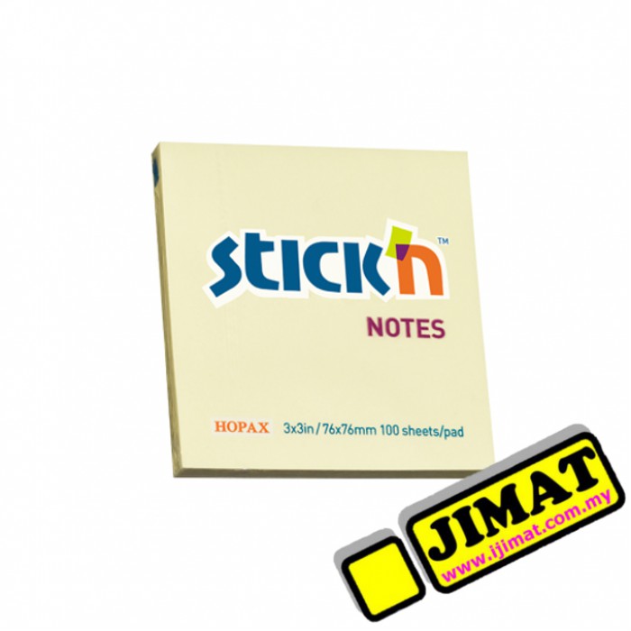 HOPAX Sticky Note / Memo Pad / Stick'N Notes 3x3 3' x 3' 100's/pad ...