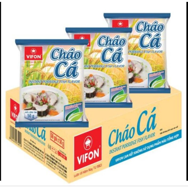 Chao Ca [HALAL] sup ikan ( 50g )/ Cháo cá Lóc thơm ngon 1 gói 50g pack ...