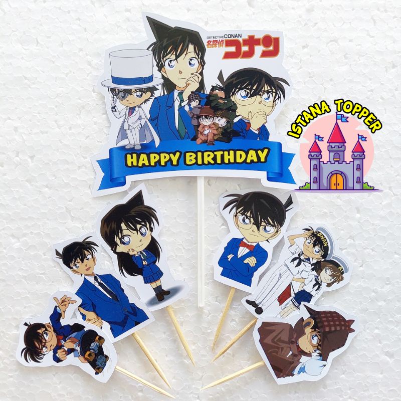 Standart / CUSTOM Cake Topper Themed Conan, Demon Slayer, Jujutsu ...