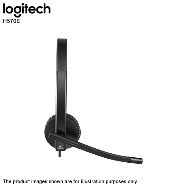 Logitech H570E USB Headset Stereo With Noise-Cancelling Mic | Shopee ...