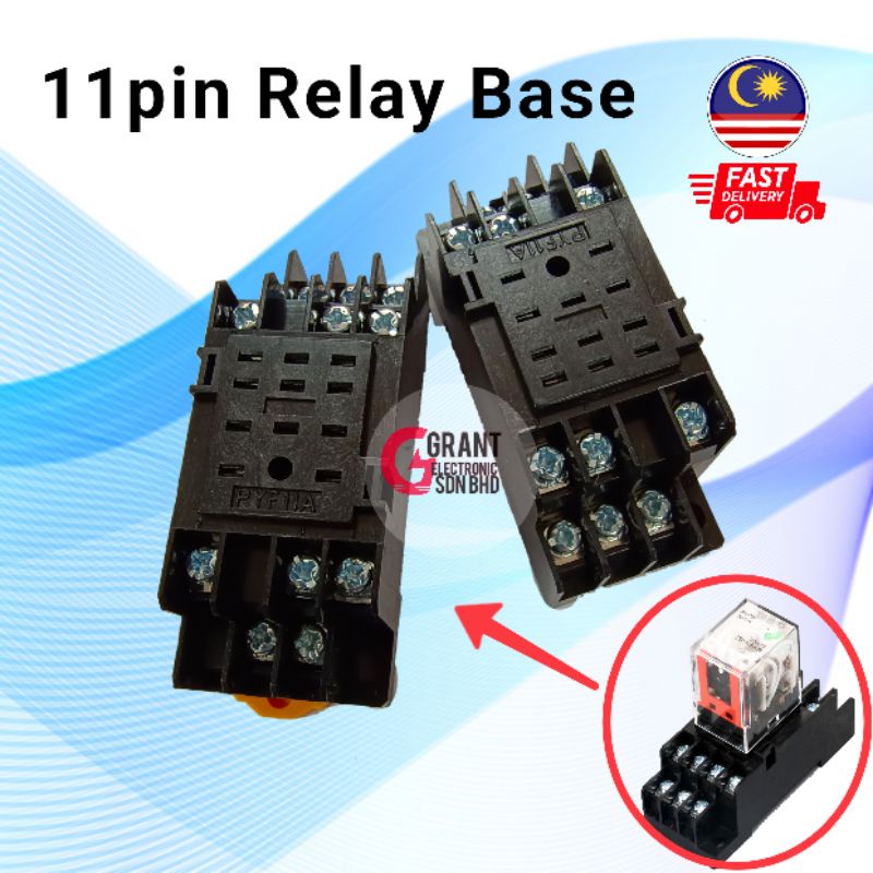 11pin Relay Base Socket for MY4N | Shopee Malaysia