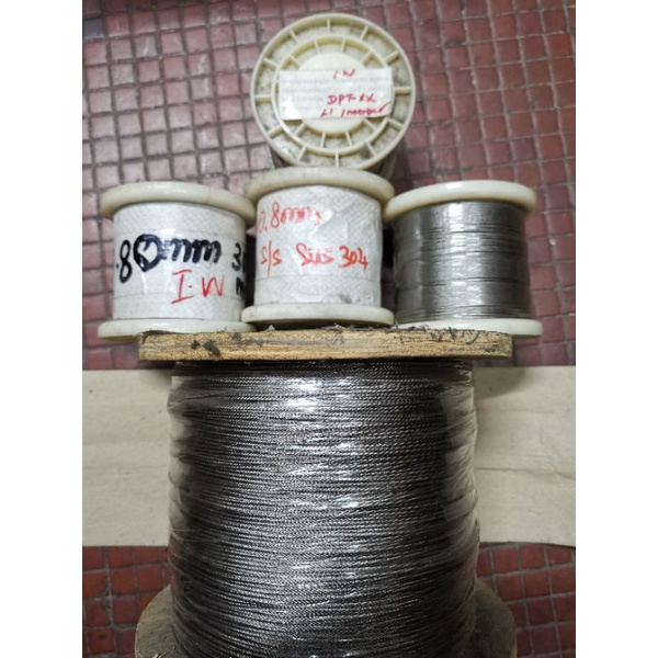 1unit=10meter Stainless Steel 304 7x7 Wire Rope 0.8mm 1.0mm 1.5mm 2mm ...