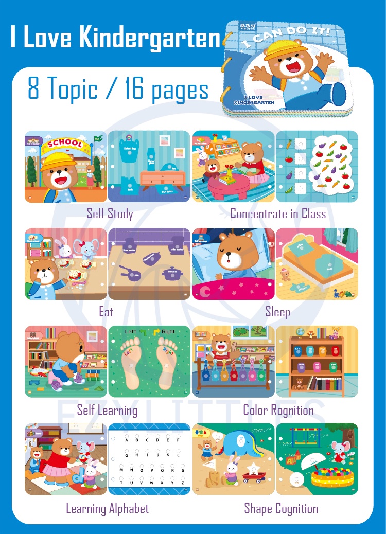EZYLITTLES Busy Book I Can Do It DIY Kid Early Learning Education ...