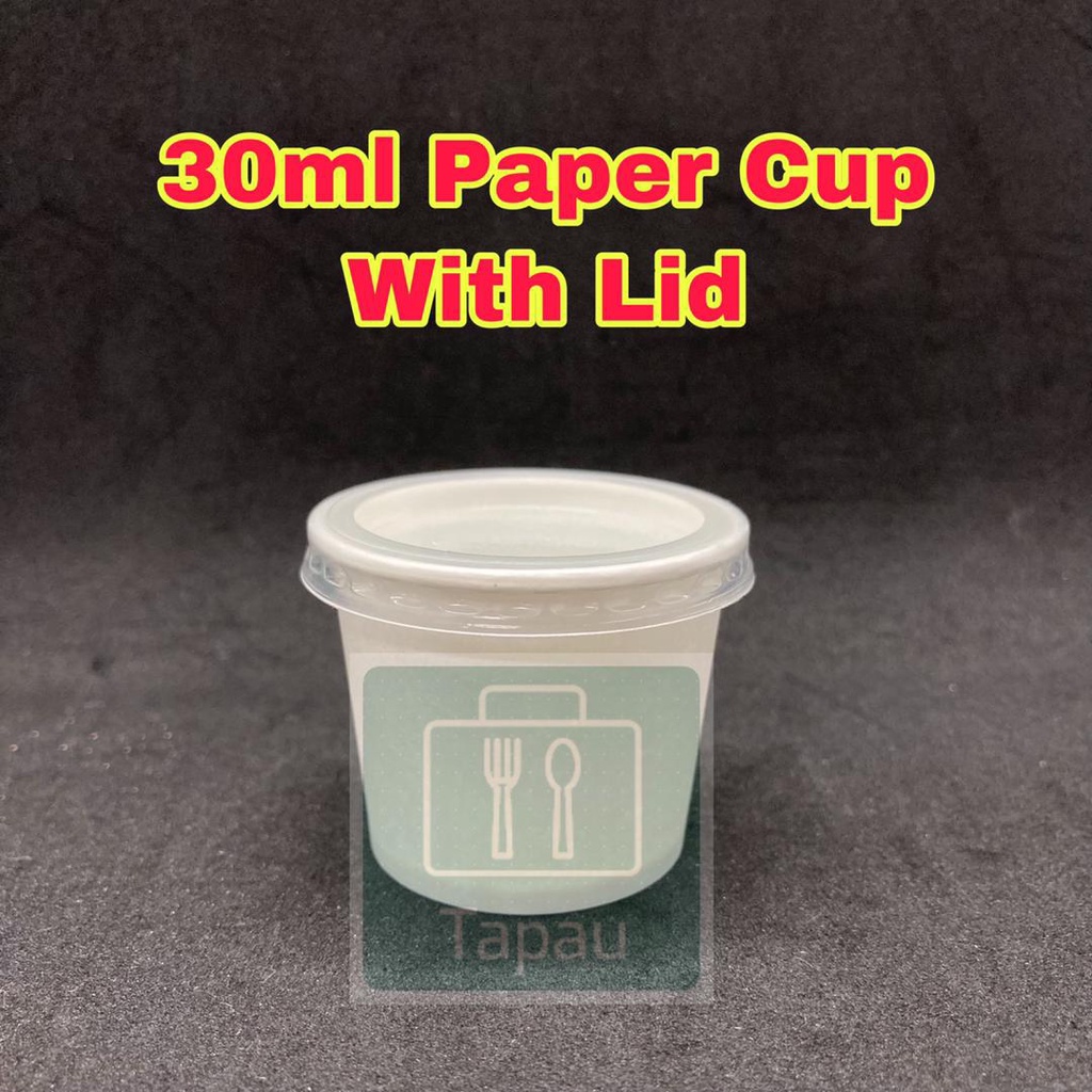 30ml / 50ml / 100ml Paper Sampling Cup [White] 100± pieces | Sample Cup ...
