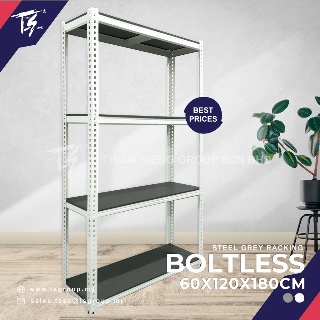 Tsbrilliant Racking Boltless Diy And Steel 4 Level Multipurpose Racking Shopee Malaysia