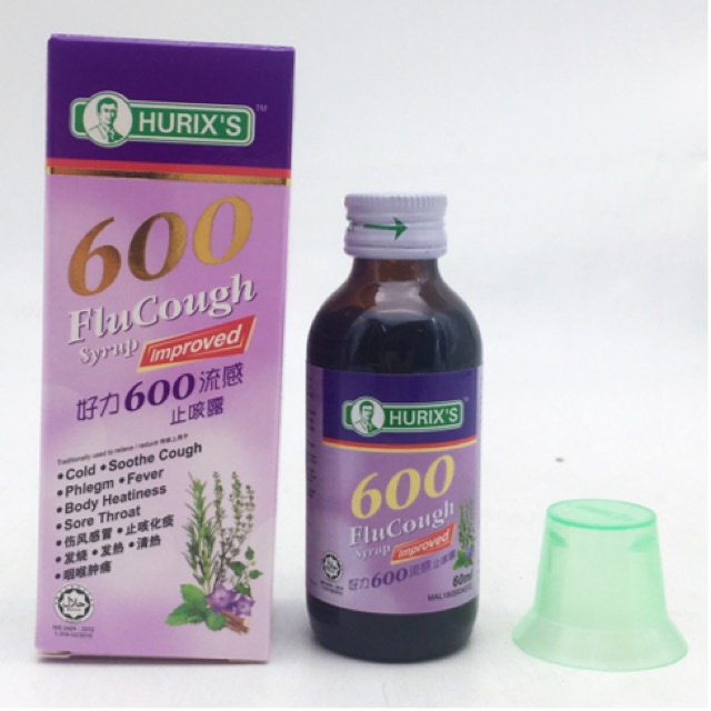 HURIXS 600 FLU COUGH syrup 60 ml | Shopee Malaysia