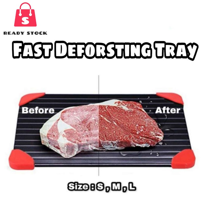 RSS_Kitchen Fast Defrosting Tray Frozen Food Meat Quick Defrost Plate ...