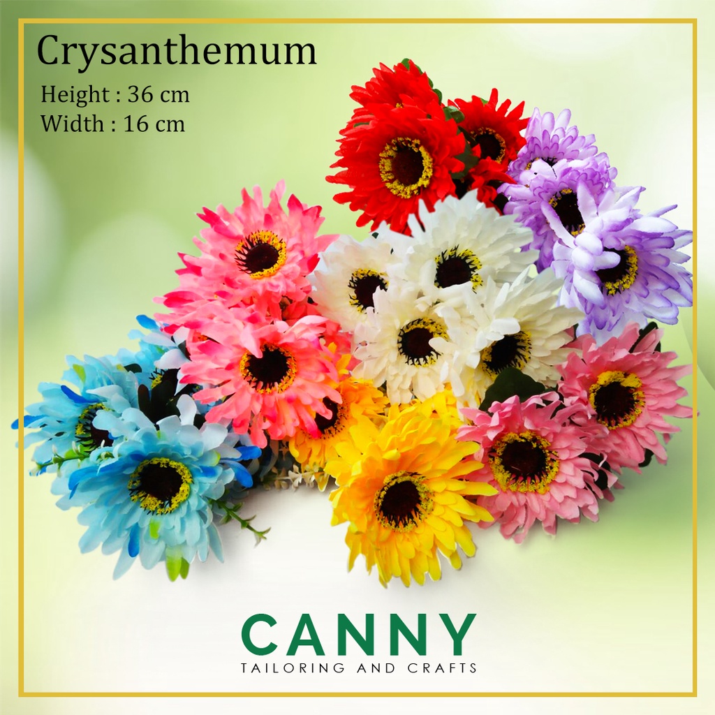 Bunga Chrysanthemum 5 kuntum (1 Jambak ) | Shopee Malaysia
