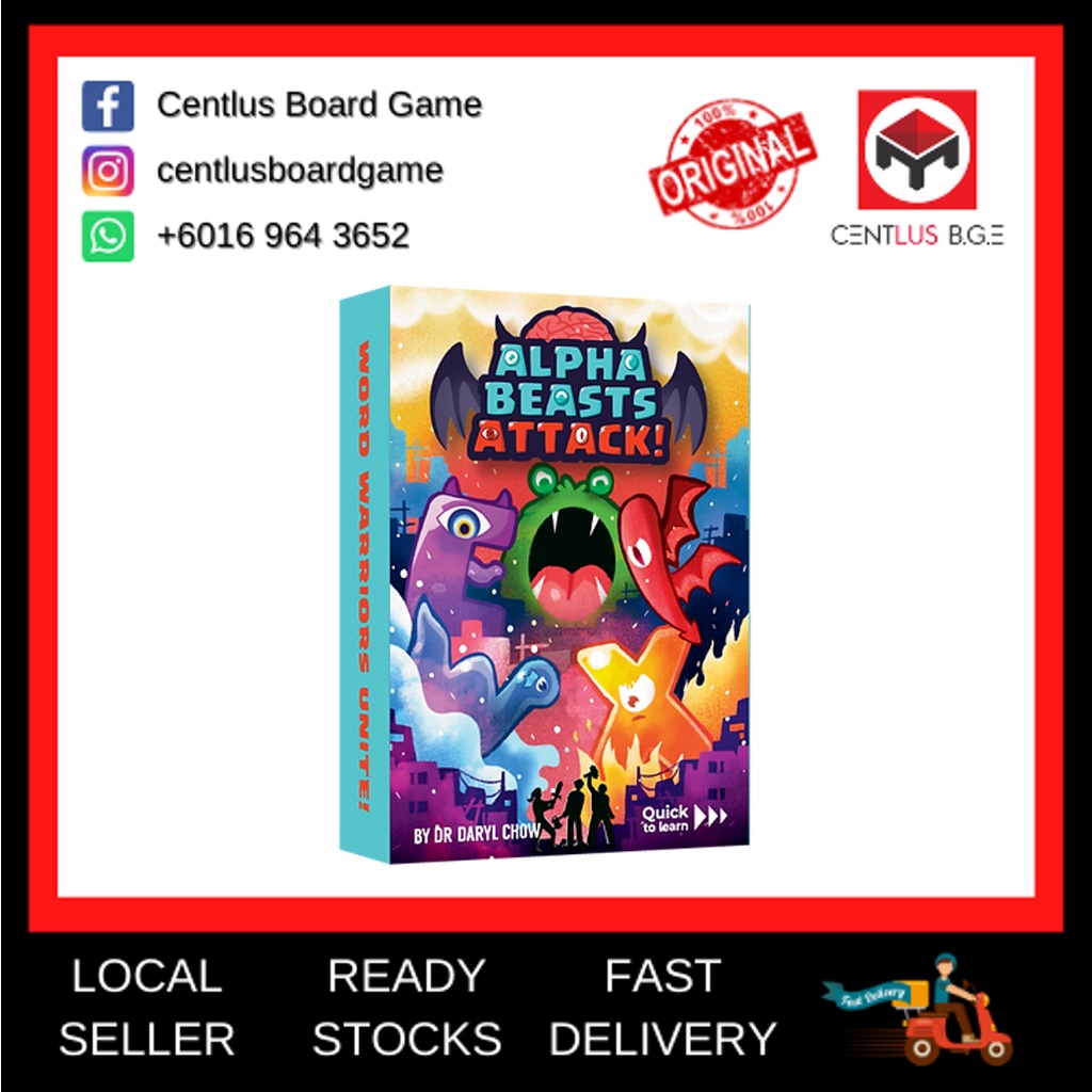 [Centlus] Alphabeasts Attack Card Game | Shopee Malaysia