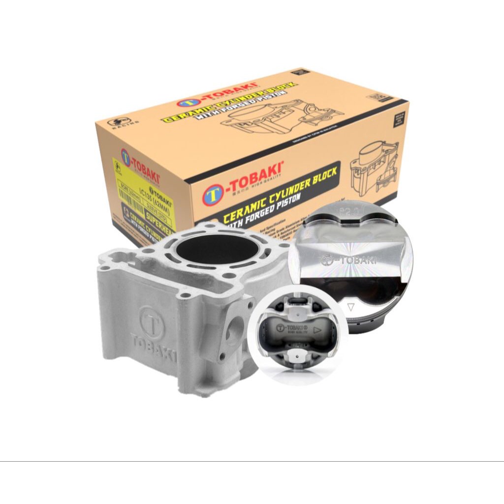 [ LC135 ] TOBAKI RACING CERAMIC BLOCK WITH FORGED PISTON 68mm / 72mm ( + sleeve slip 4mm / 6mm ...