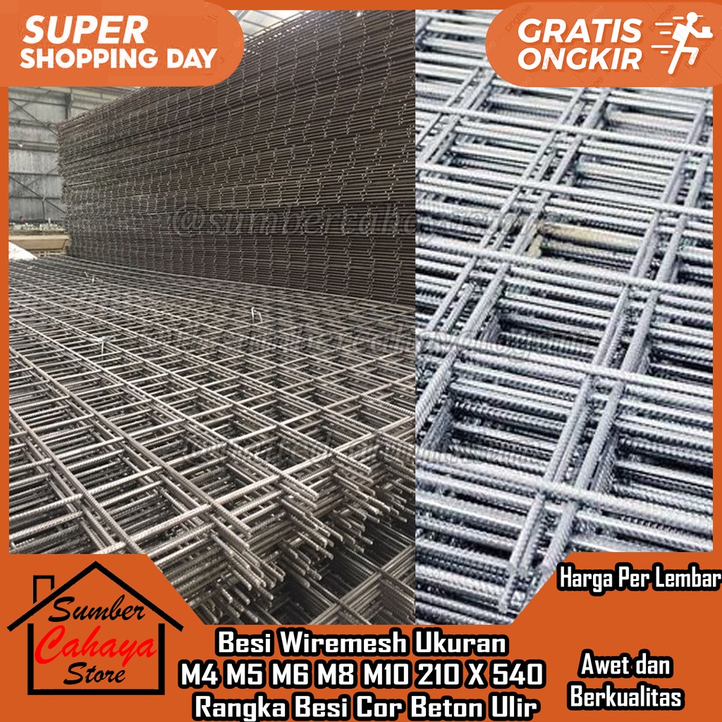 Wiremesh Concrete Iron Size M4 M5 M6 M8 M10 210 X 540 Threaded Cast ...