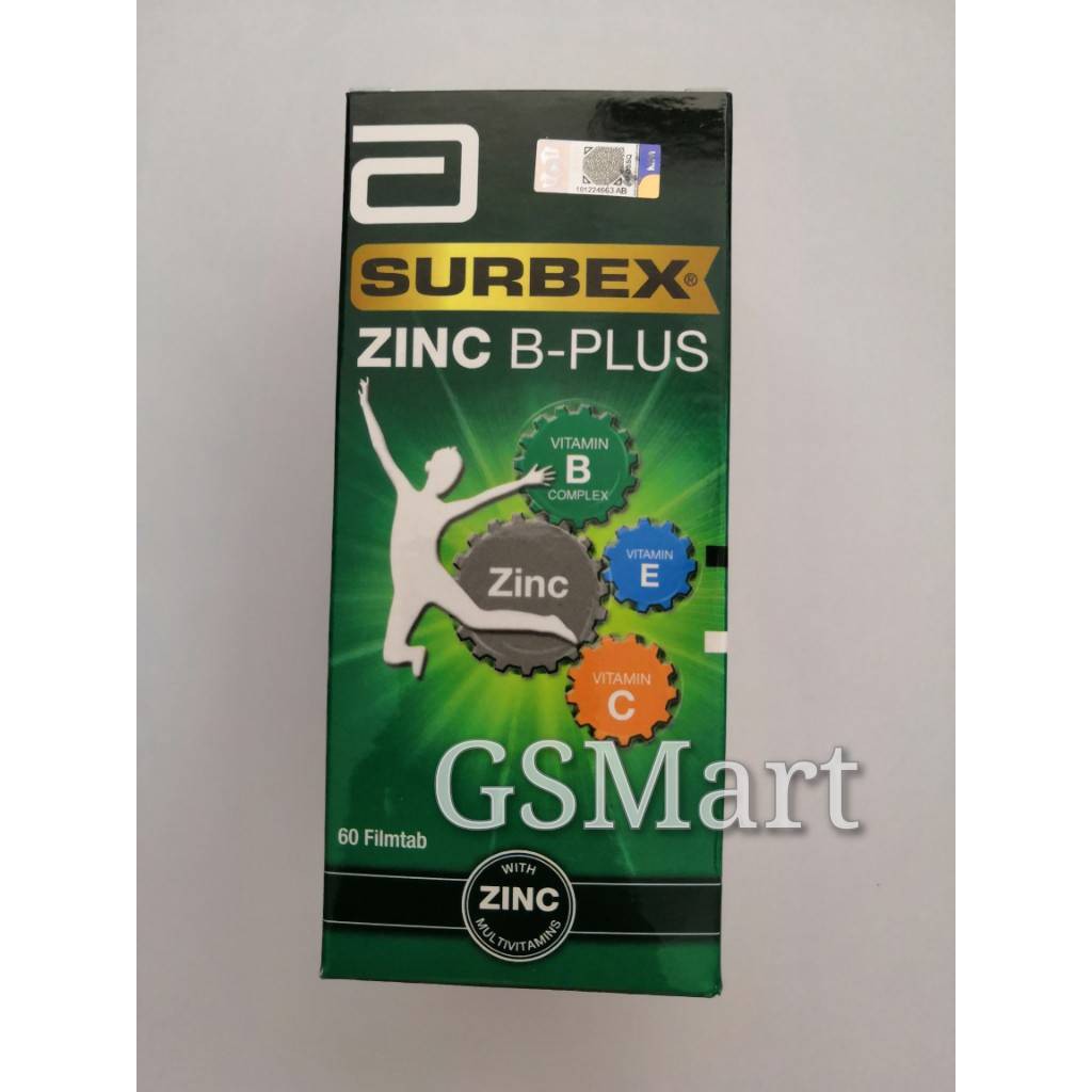 Abbott SURBEX Zinc 60 tablets (ex: 1/2026) | Shopee Malaysia