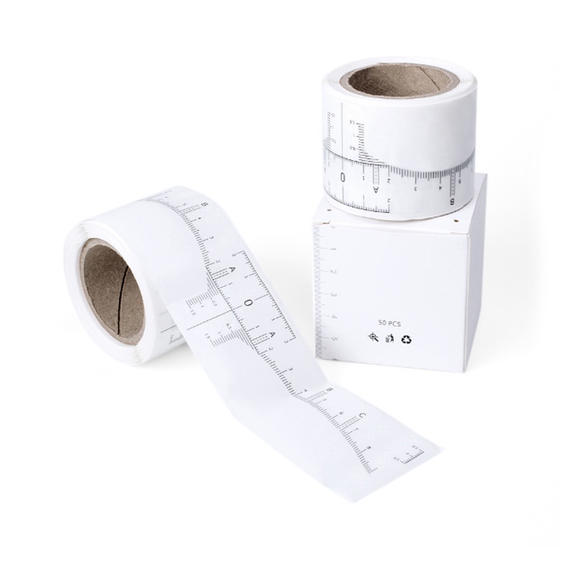 Embroidery Disposable Eyebrow Measuring Ruler Eyebrow Tattoo Scale ...