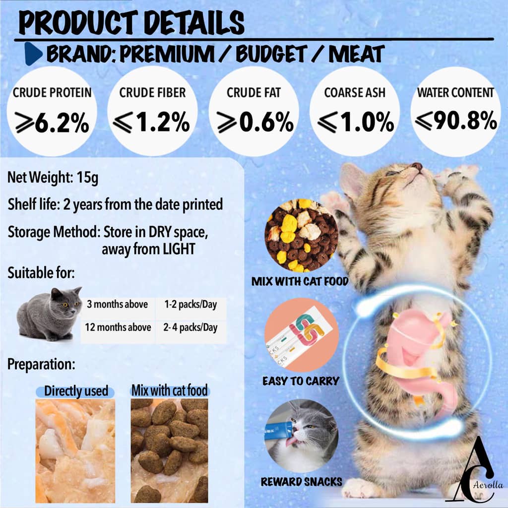 High Vitamin Creamy Cat Treat Cat Snack Cat Stick Cat Wet Food Jajan ...