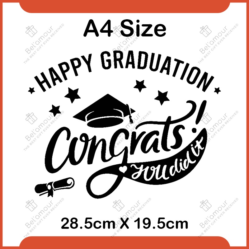 18-36 inch DIY Congrats Grad / Grand Opening / Congratulations BOBO ...
