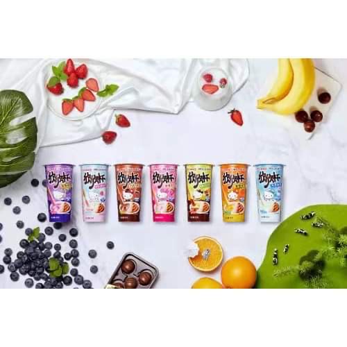 [Ready Stock] Meiji Hello Kitty Yan Yan Dip Biscuit 明治吉蒂猫欣欣杯饼干 25g ...