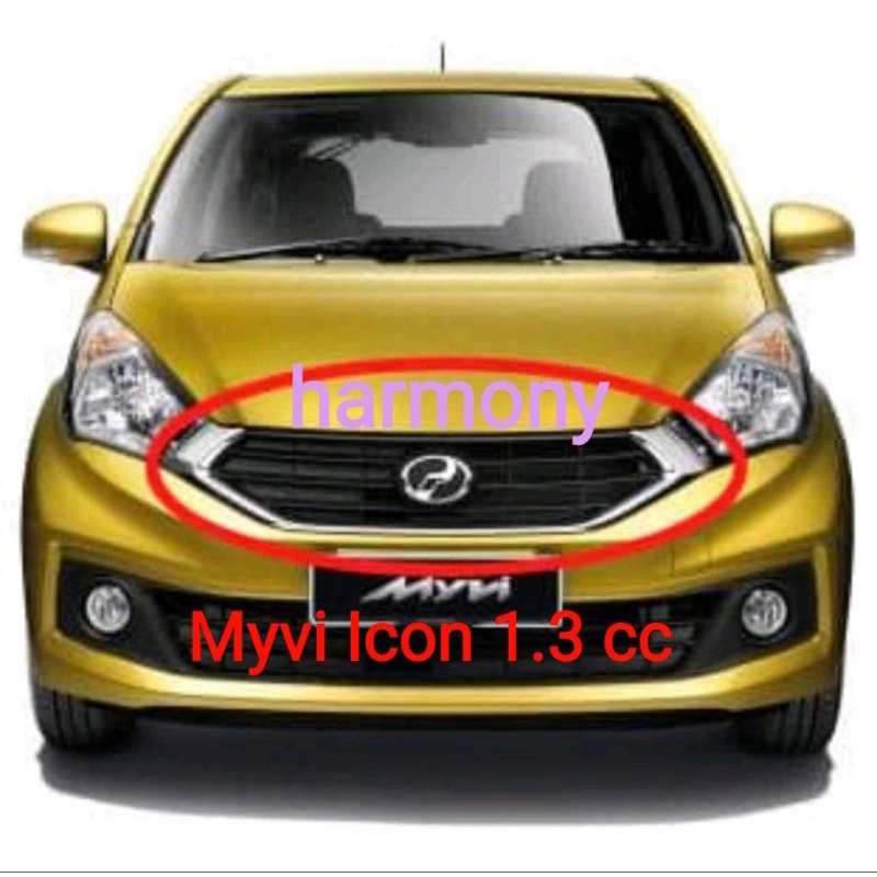 ORIGINAL PERODUA MYVI ICON 1.3 Front Grille Chrome Garnish. Part BARU ...