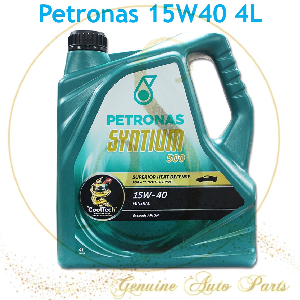 ( 100% ORIGINAL ) PETRONAS 15W40 SYNTIUM 500 15W40 15W-40 4L MINERAL ...