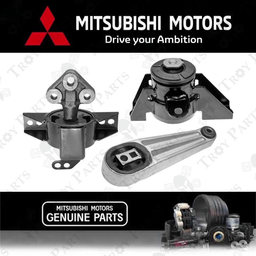 Original Mitsubishi Engine Mounting Set for Proton Saga New P2-13A 1.3 ...
