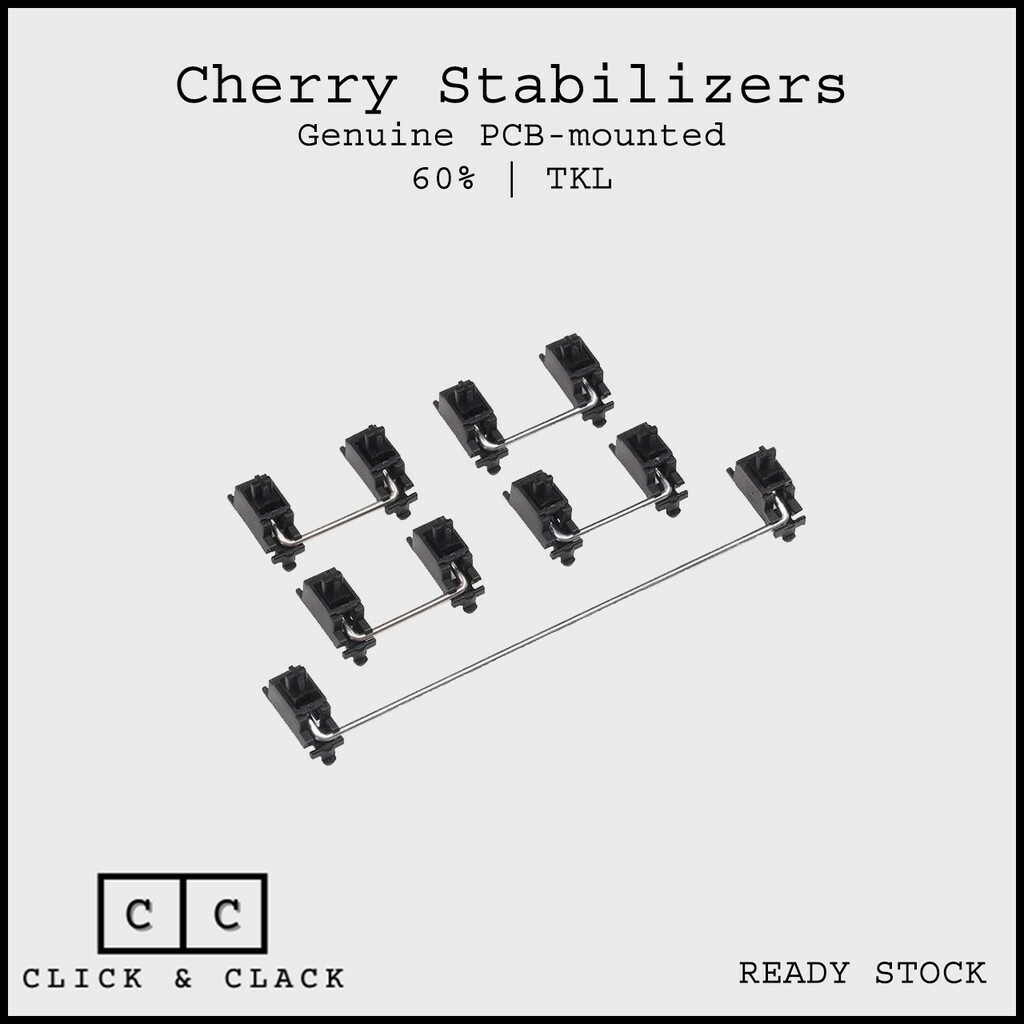 Genuine Cherry Stabilizers (Screw-in) for Mechanical Keyboard (60% ...