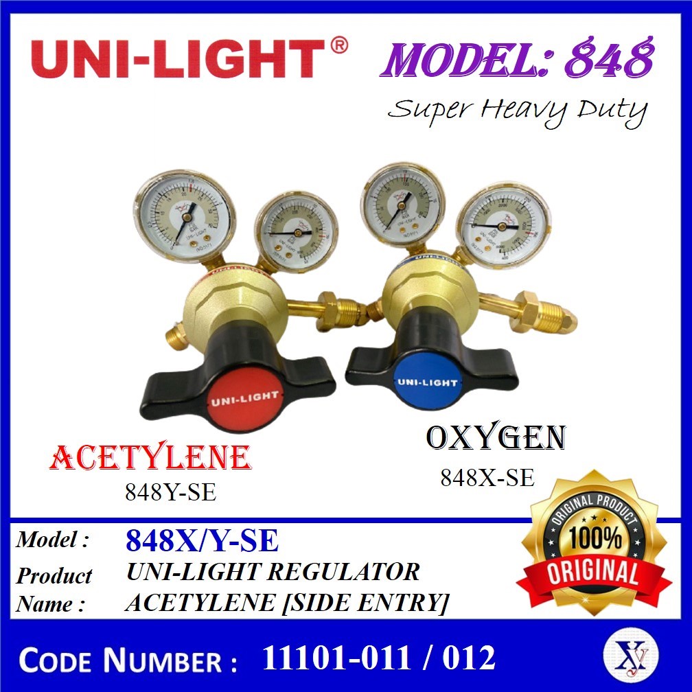 [100% ORIGINAL] UNI-LIGHT COMPRESSED 11101-012 ACETYLENE REGULATOR ...