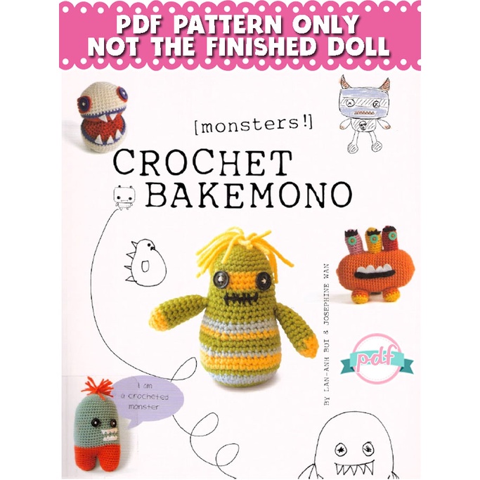 Crochet Pattern - Crochet Bakemono Monster Amigurumi Pattern PDF ...