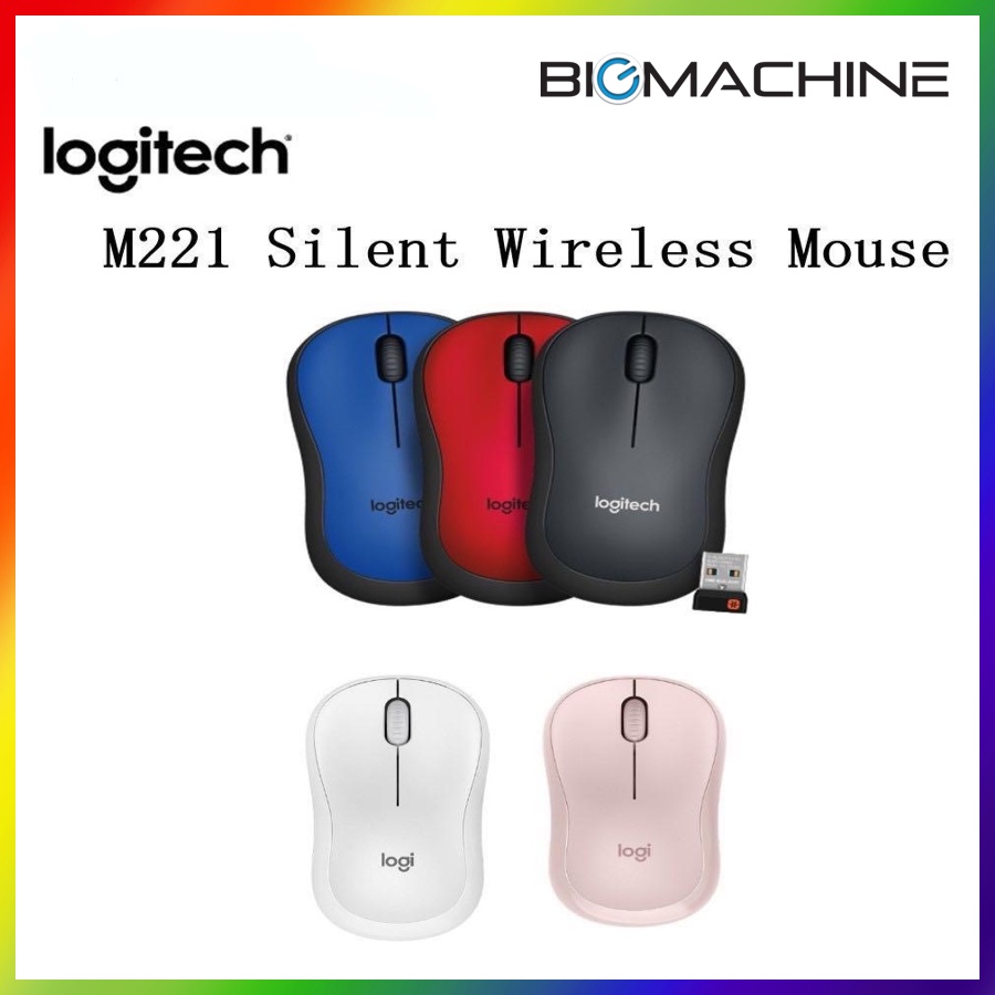 Logitech M221 Wireless Silent Mouse (MULTIPLE COLOR ) | Shopee Malaysia