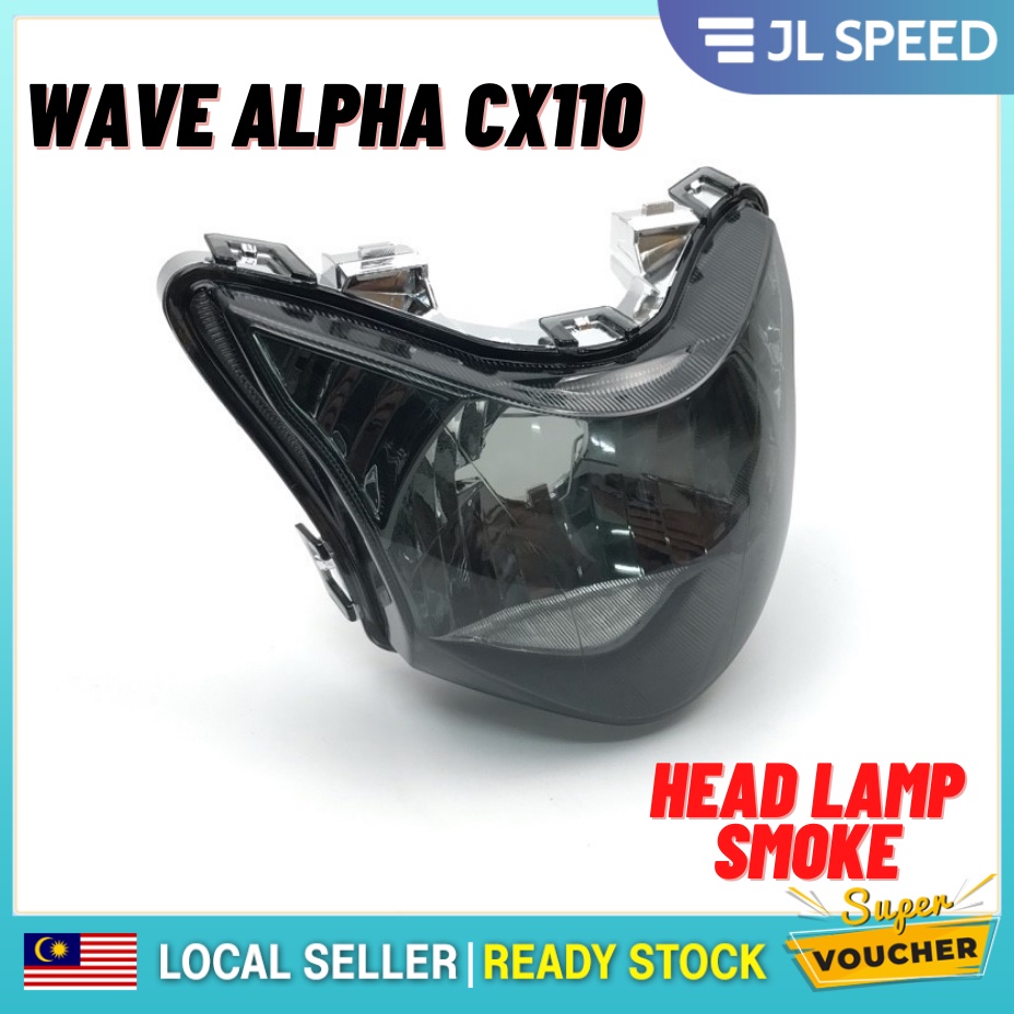 HONDA WAVE ALPHA 110 CX110 WAVE CX HEAD LAMP ASSY HEAD LIGHT LAMPU ...