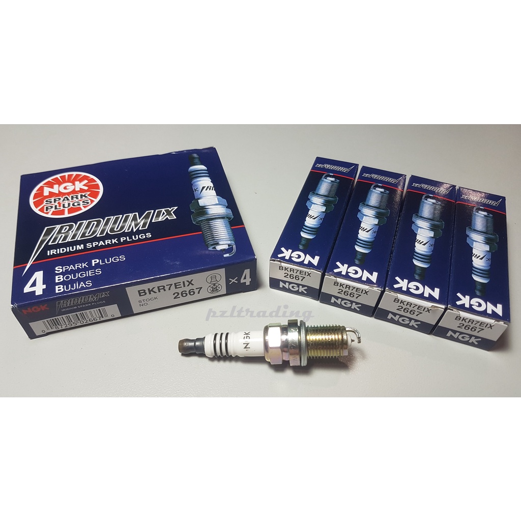 NGK Iridium IX spark plug BKR7EIX Proton Wira Satria Putra Waja GTi 1.6 ...