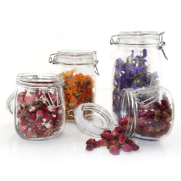 Glass Jar with Lock for Food and Spices 500ML- 1500ML | Shopee Malaysia