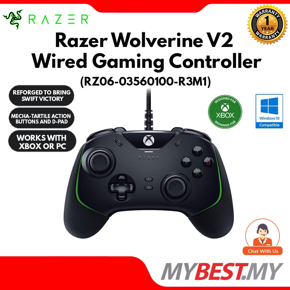 Razer Wolverine V2 - Wired Gaming Controller for Xbox Series X ( RZ06-03560100-R3M1 ) | Shopee ...