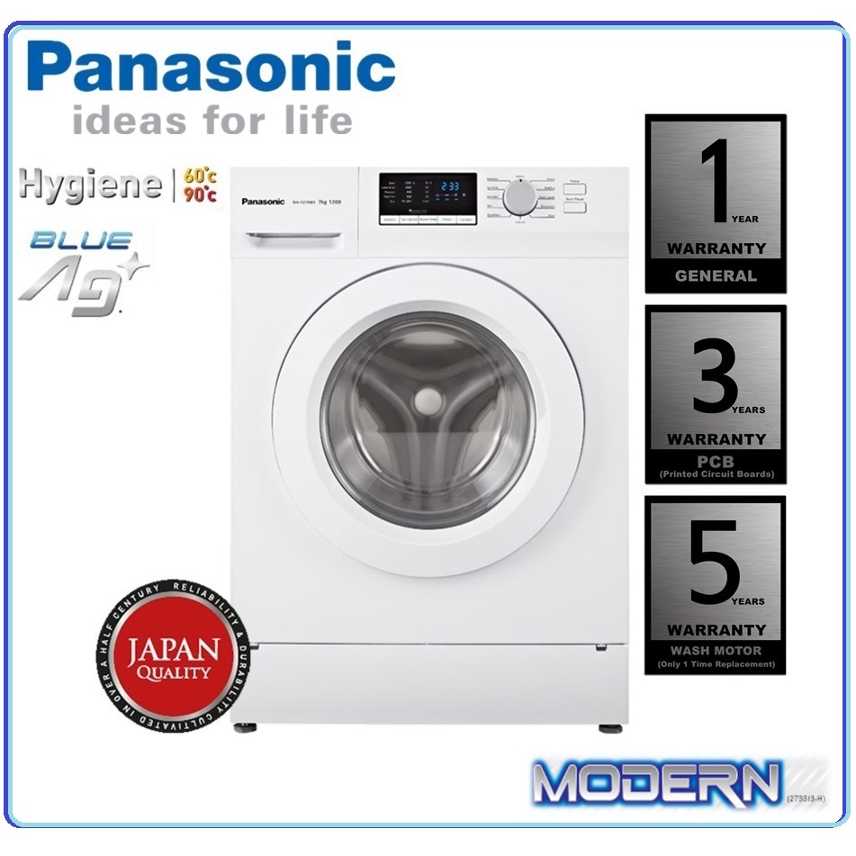 Panasonic 7KG Front Load Washer | NA-127XB1WMY ,NA-127XB1, NA127XB1WMY (Washing Machine,Mesin ...
