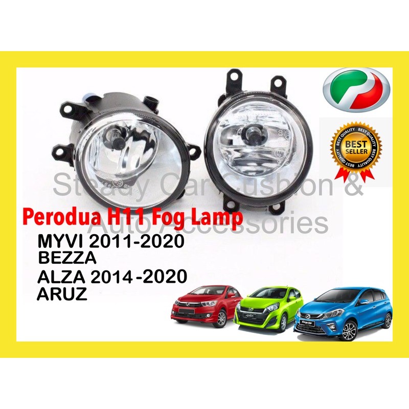 Perodua Myvi Alza Bezza Axia Aruz Fog Lamp Original Size Sport Light ...