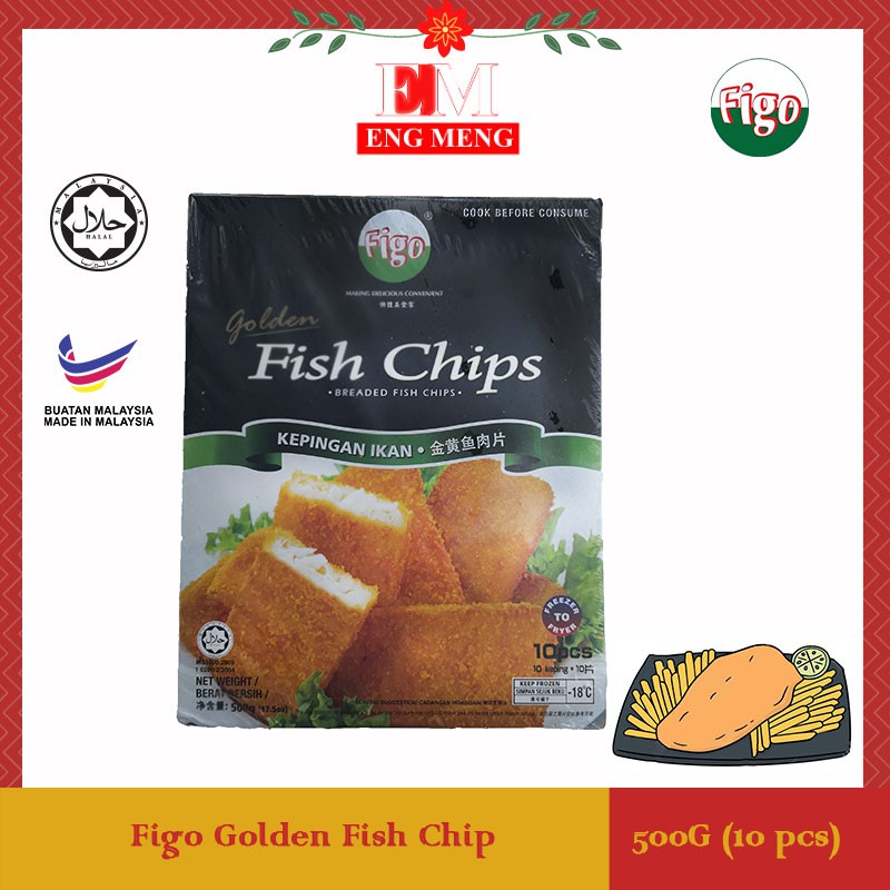Figo Golden Fish Chip 500G Figo 金黄鱼肉片 500G Figo Kepingan Ikan Goreng ...