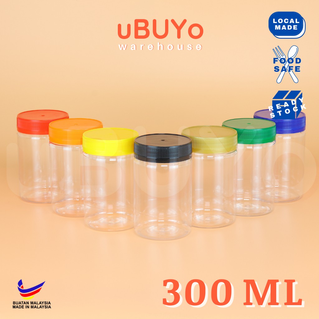⚡️READY STOCK⚡️ BALANG KUIH/BALANG KUEH/BALANG RAYA PLASTIK 300ML SAFETY LIDS | Shopee Malaysia
