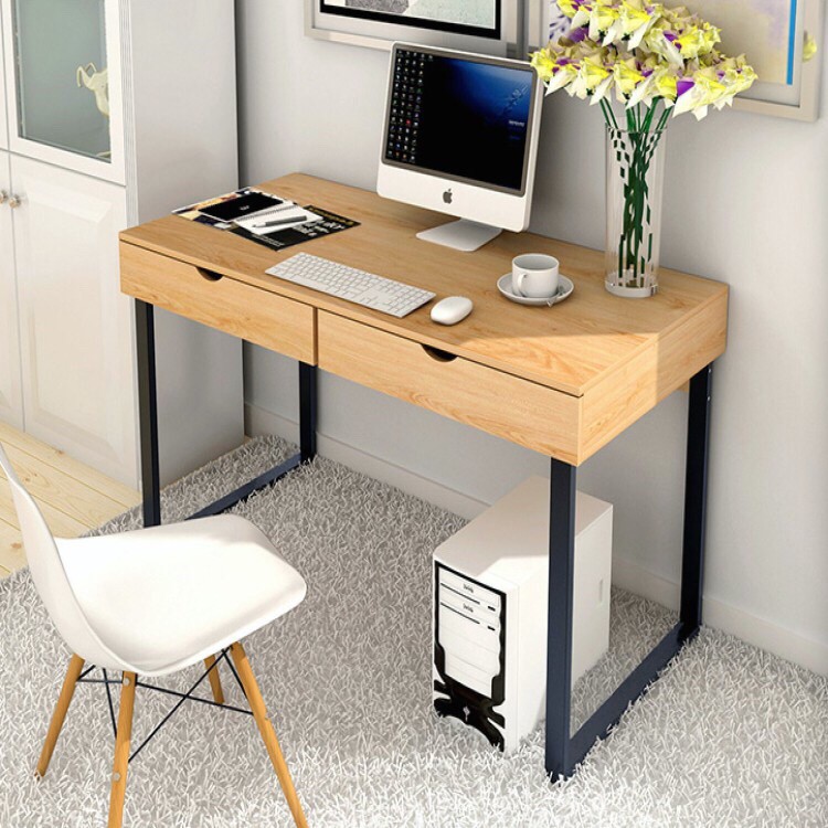 Modern Computer Study Table Home Office Table With Drawer | Shopee Malaysia