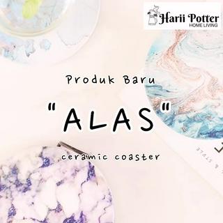Alas Cawan Lapik Cawan Ceramic Coaster Absorb Water Absorbent Premium ...