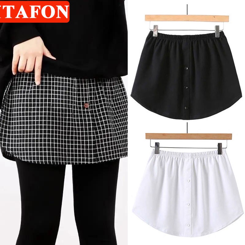 TAFON Premium Quality 8 Colors Cotton Shirt Extender Muslimah Fake ...