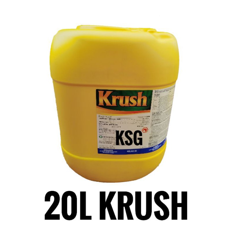 20L Krush Glyphosate-potassium 48.7% Herbicide Racun Rumput | Shopee ...