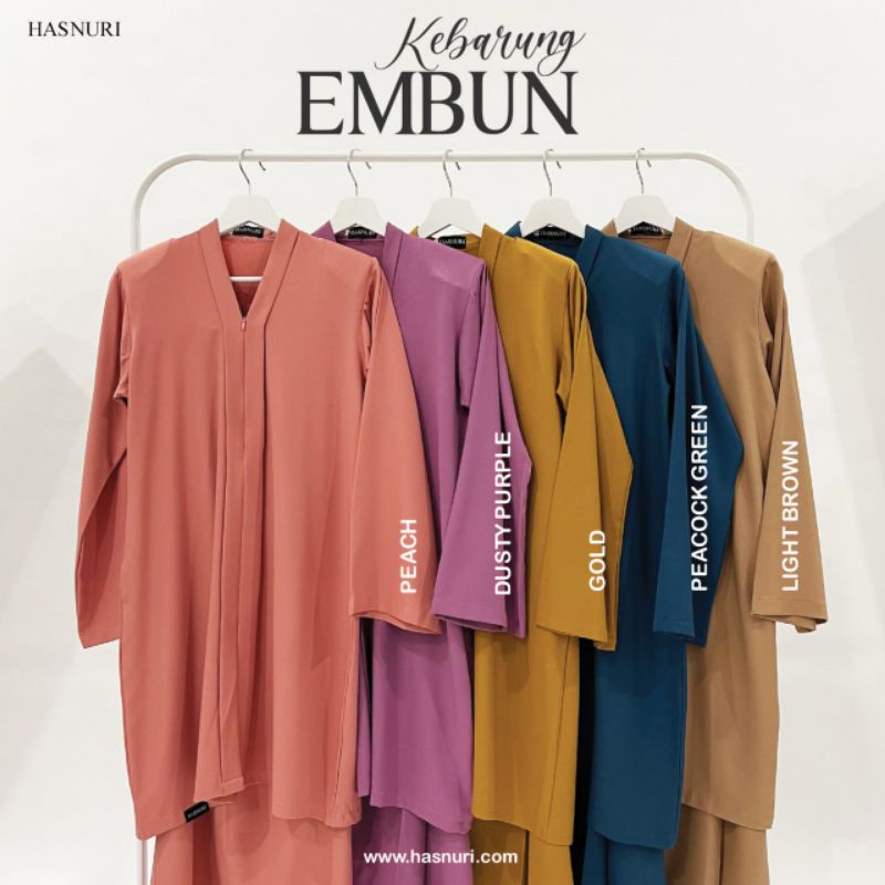 Baju Kebarung Embun by HasNuri (Kurung/Kebaya/Moden/Simple/Plain/Mesra ...