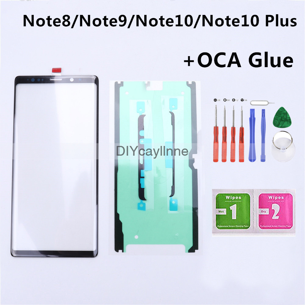 Front Glass with OCA Glue for Samsung Galaxy Note 8 / Note 9 / Note 10 / Note 10 Plus Outer ...
