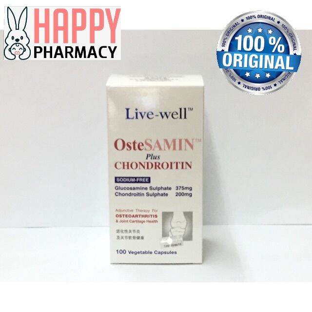 🔥ORIGINAL🔥 Live-Well OsteSAMIN Plus Chondroitin 100'S [EXP:8/24] Bone ...