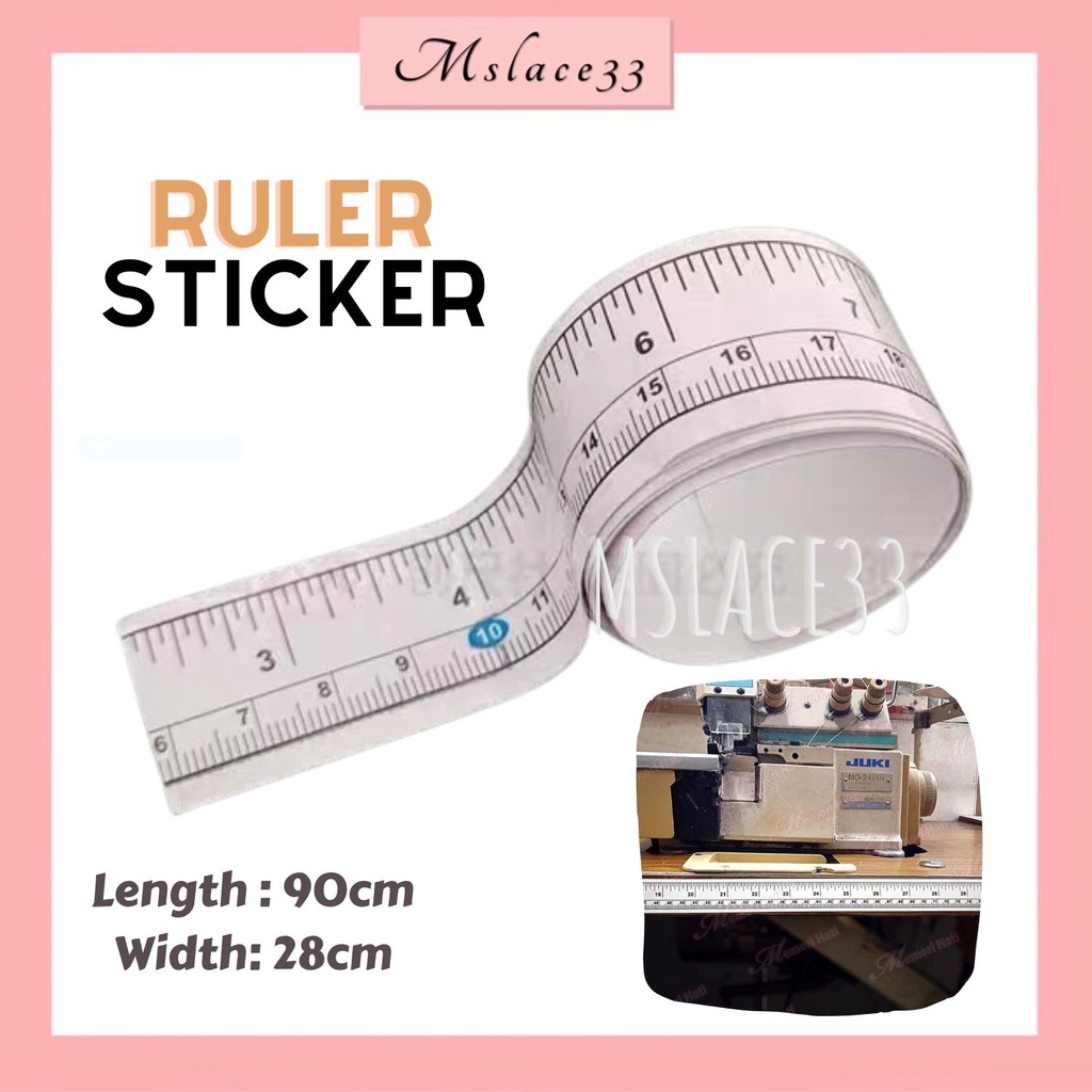 90cm Self Adhesive Sticker Ruler | Metric Measure Tape Vinyl Ruler ...